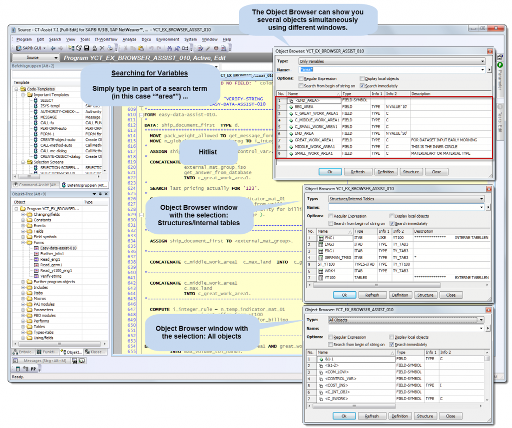 CT-Software | ABAP Programming: Software-Assistants