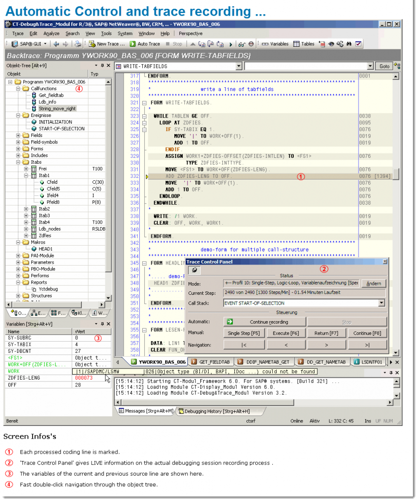 CT-Software | CT-Debug & Trace_Module 4.0